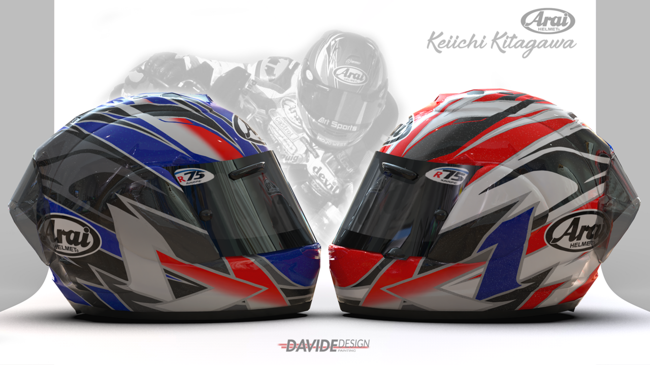 Arai RX-7 V Race - Keiichi Kitagawa – GPB-Mods.com