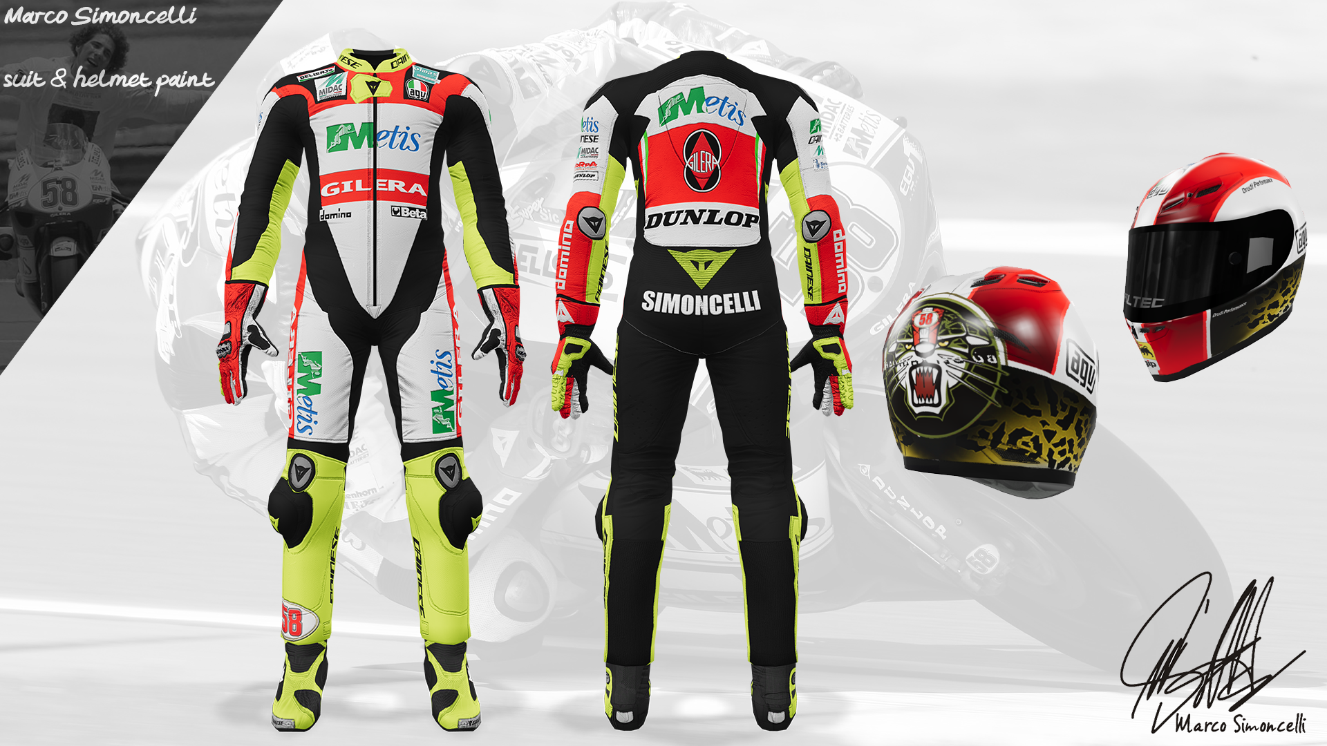 Marco Simoncelli Helmet