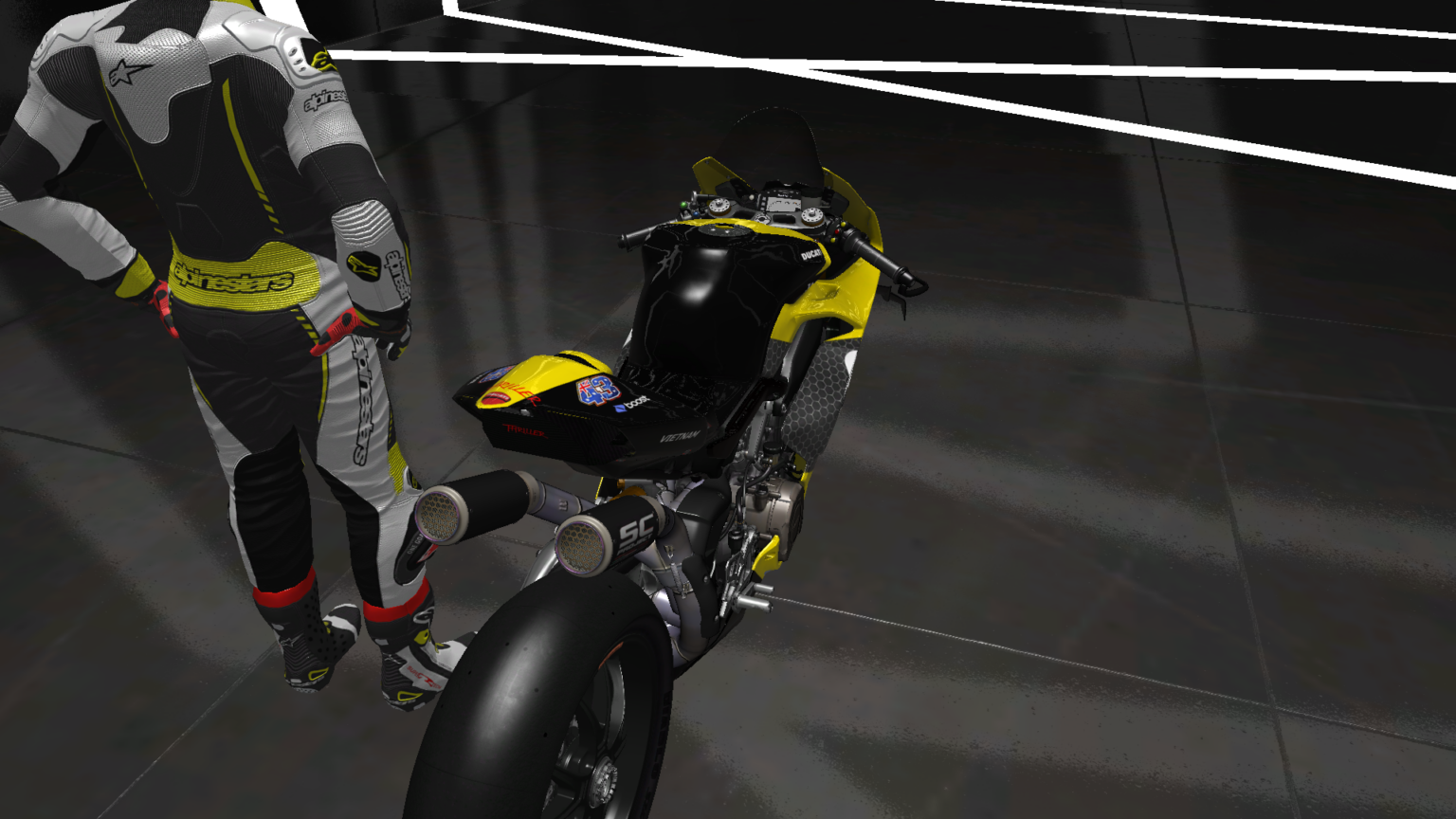 Jack Miller ASBK 22 Ducati Panigale V4R Caterpillar Bike Skin – GPB-Mods.com