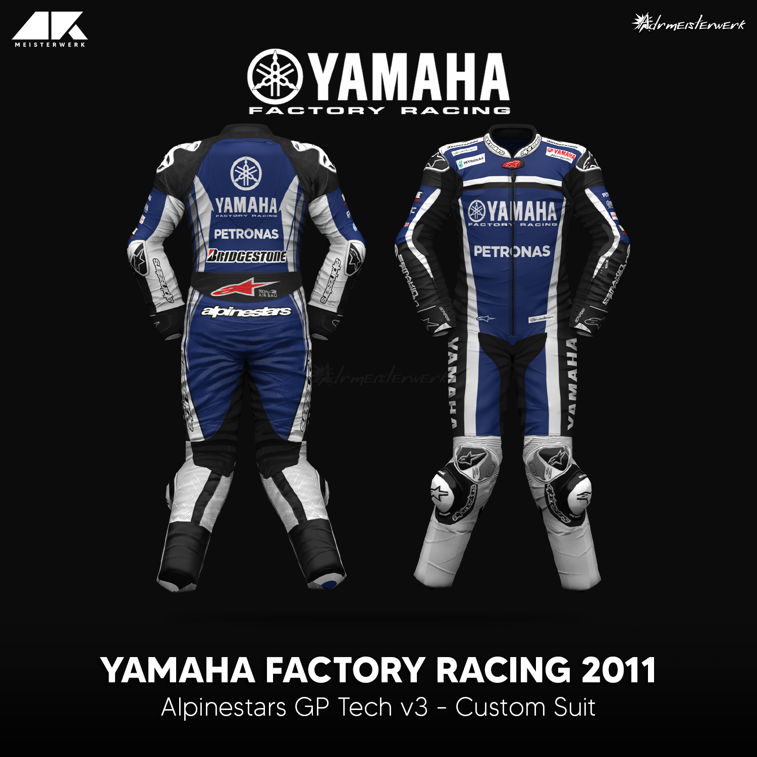 Alpinestars - Yamaha Factory Racing 2011 Suit Pack – GPB-Mods.com